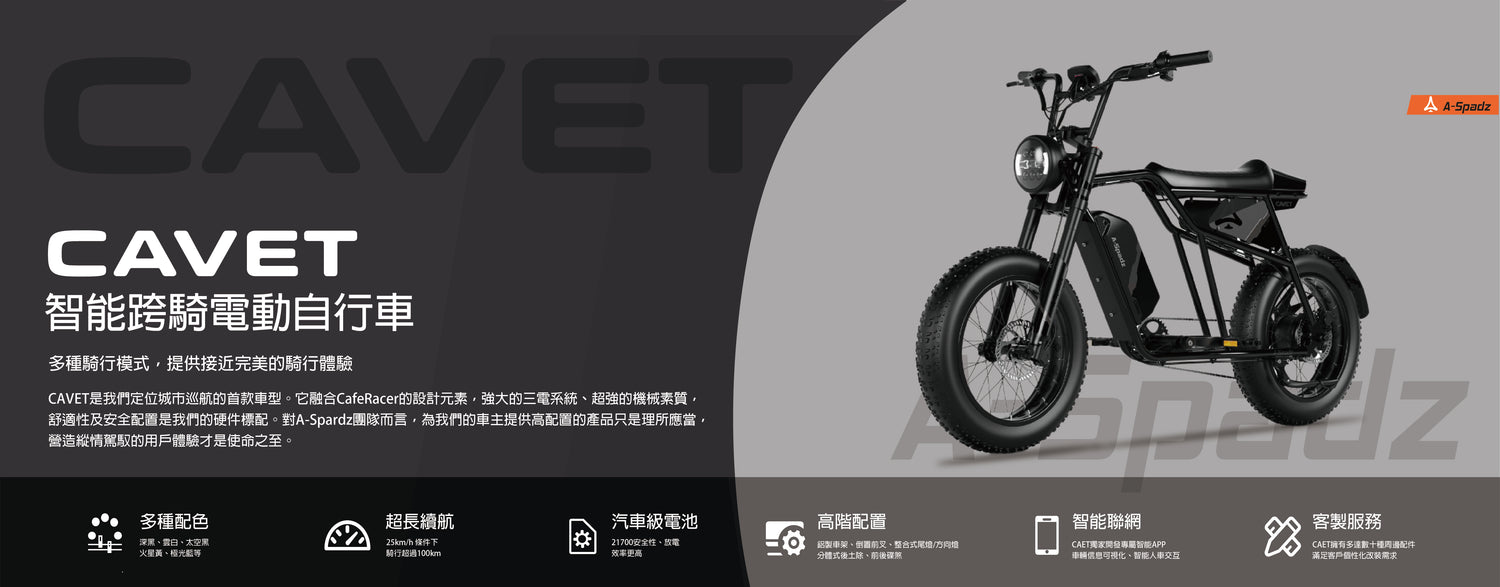 美國 ASPADZ 電動輔助自行車 （閃電標章 合法上路) – A-Spadz Taiwan